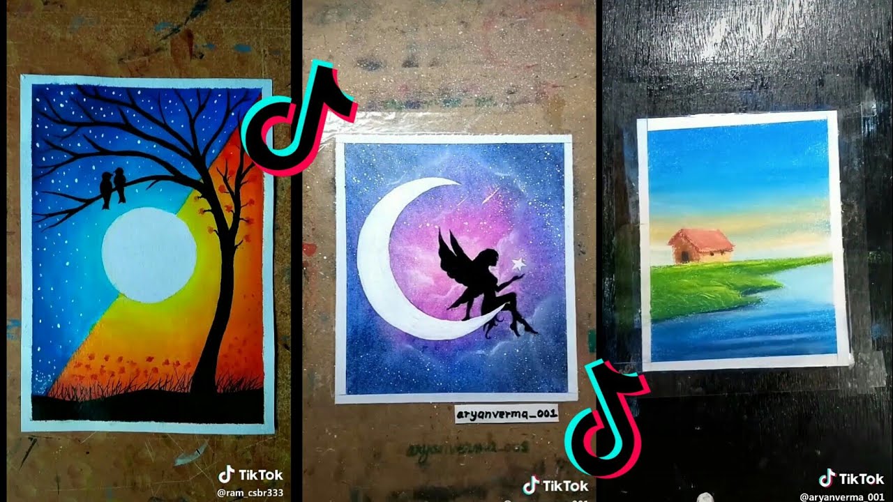 Tik tok drawing easy - YouTube