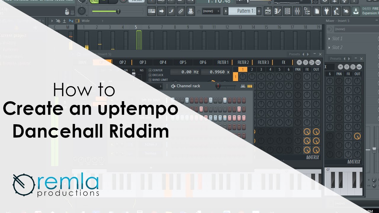 How to create an up-tempo dancehall riddim - YouTube