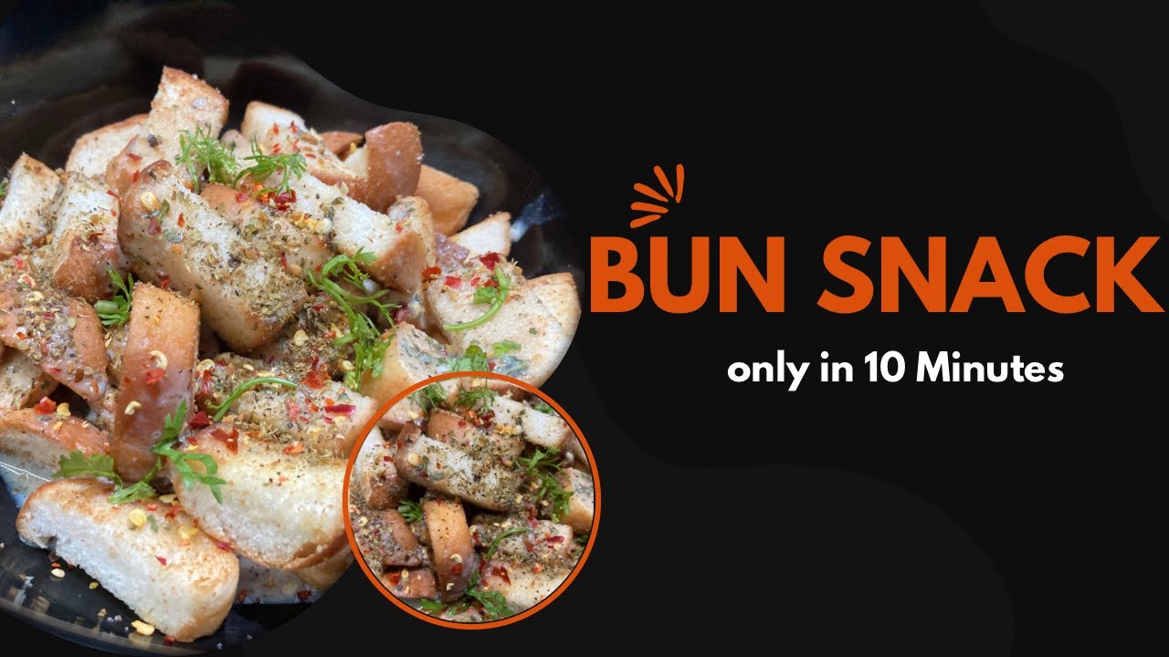 2 minute bun snack recipe | easy bun snack | yummy evening tea time ...