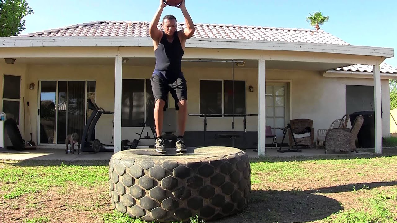 High Intensity Interval Training with Tractor Tires & Dead Lifts - YouTube
