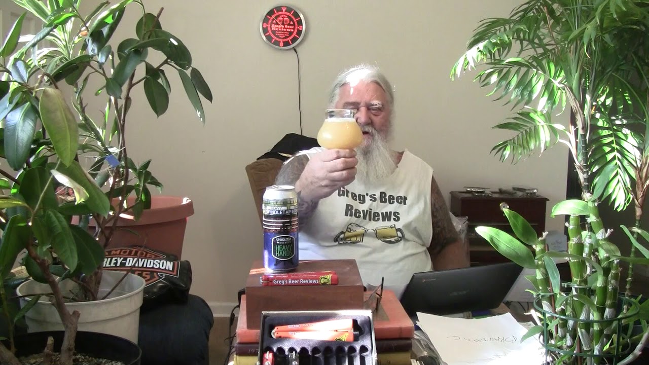Beer Review # 3134 Spindletap Brewery Heavy Hands Double IPA - YouTube