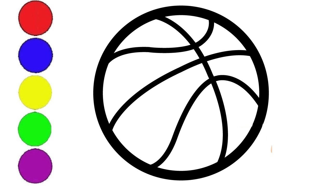 How to draw balls easily and color rainbow fun for kids - YouTube