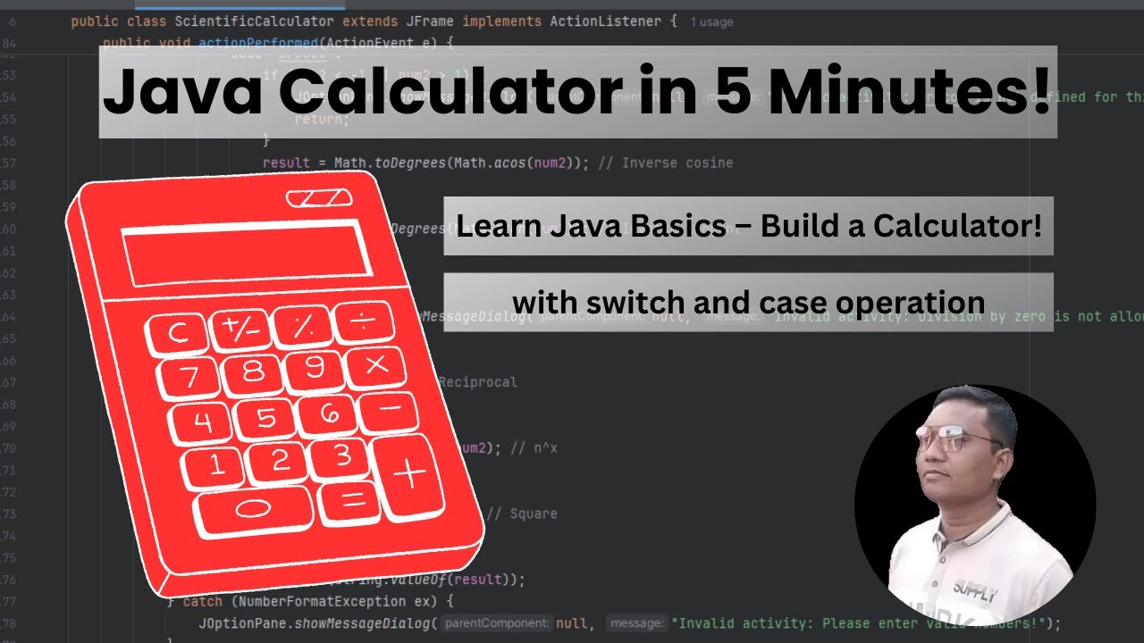 Simple Calculator in Java Using Switch Case | Java Programming for Beginners ...