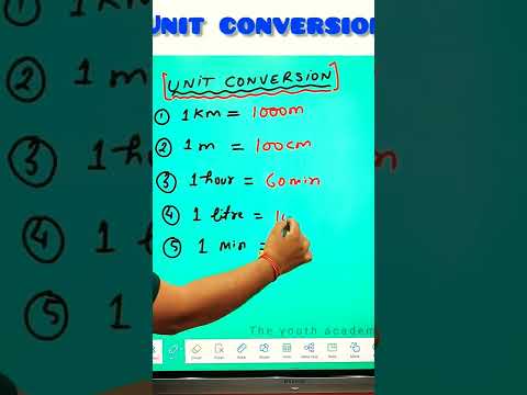 UNIT CONVERSION #shorts #youtubeshorts #unit #unitconversion #maths # ...