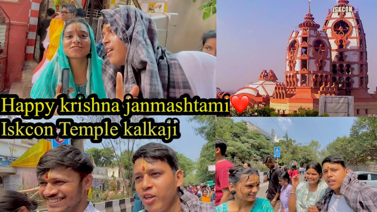 Iskcon Temple in New Delhi | Happy Krishna janmashtami || @VyomKhatri ...