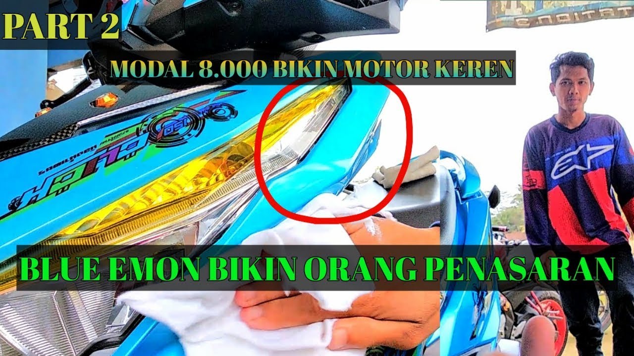 MODIFIKASI VARIO BLUE EMON BIKIN PENASARAN ORANG SEKITAR - YouTube