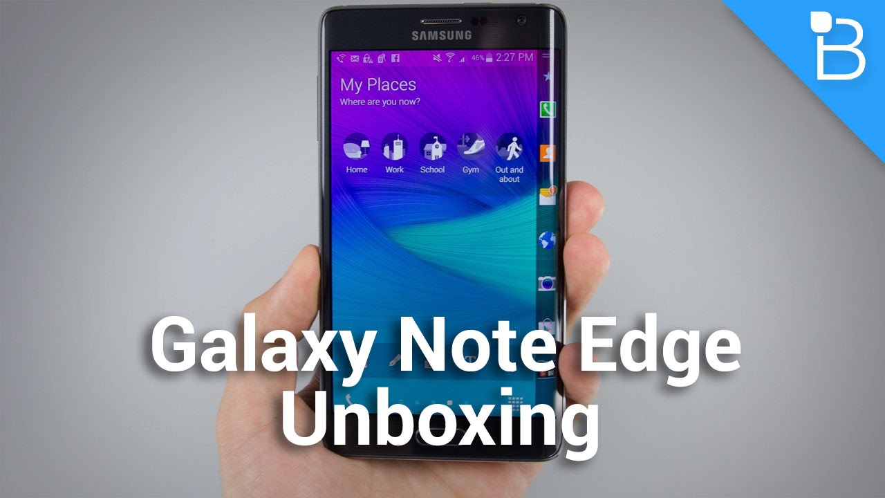 Samsung Galaxy Note Edge Unboxing! - YouTube