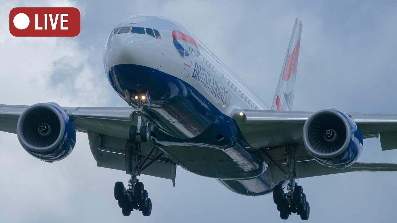 🔴LIVE | LONDON HEATHROW - WINDY LANDINGS - TOGA @25:40 #livestream # ...