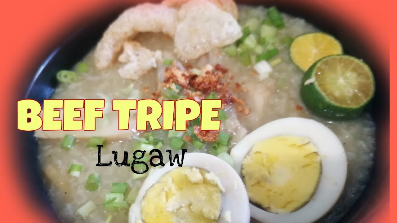 simplehan natin pero masarap na Beef Tripe porridge /goto / lugaw w ...