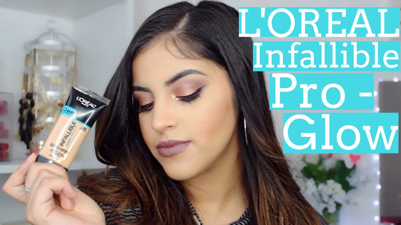 L'oreal Infallible Pro Glow Foundation Review - YouTube