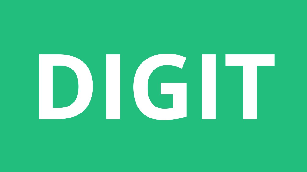 How To Pronounce Digit - Pronunciation Academy - YouTube