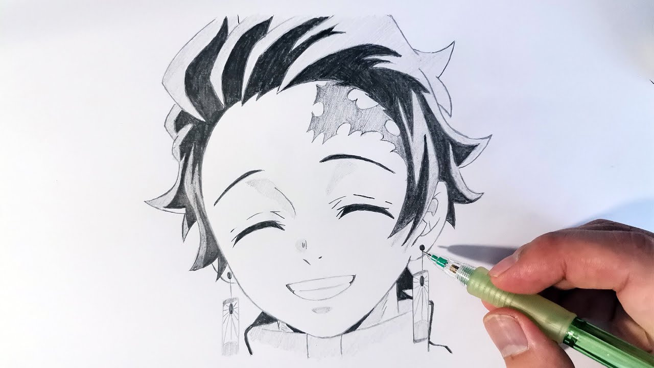 How to draw Tanjiro Kamado | Demon Slayer - YouTube