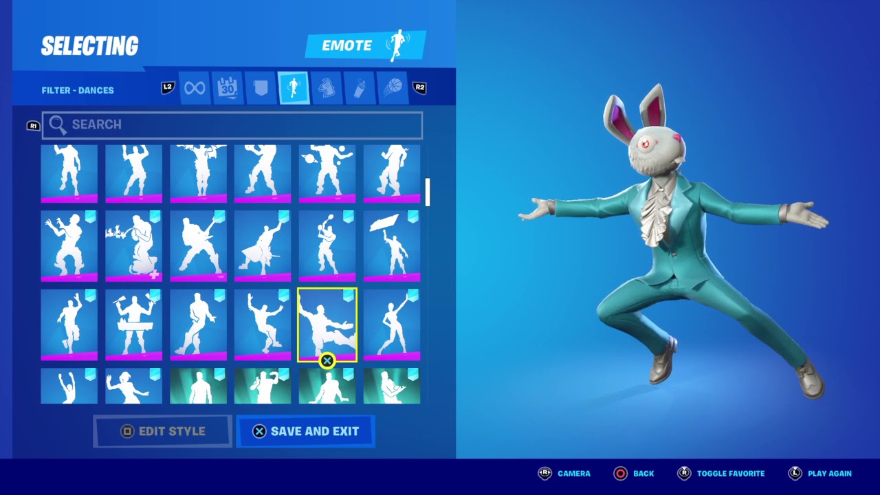New Skin Dutch!! Showcase with almost all emotes from fortnite! 🐰 - YouTube
