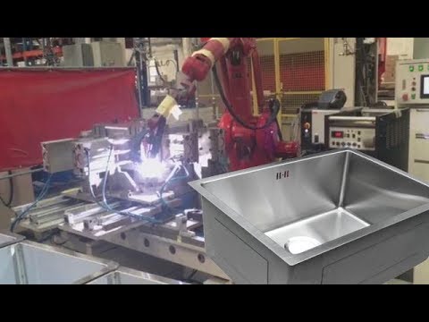 steel sink single bowl robotic welding station steel sink automatic ...