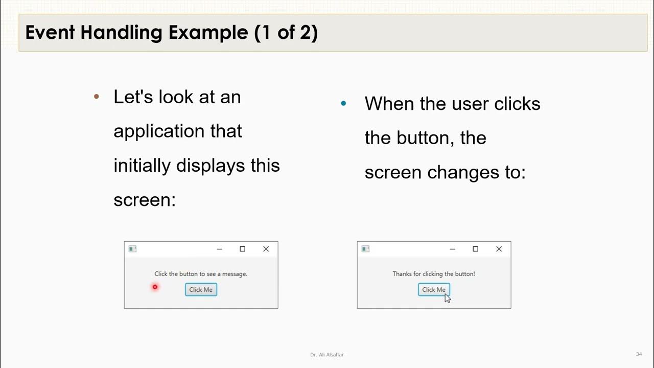 2 2 Introduction to Event Handling - YouTube