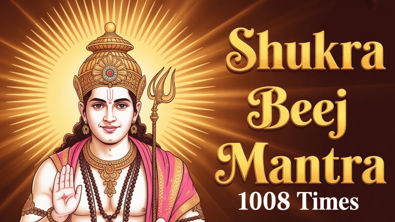 Shukra Beej Mantra 1008 Times | Venus Mantra for Wealth, Beauty ...
