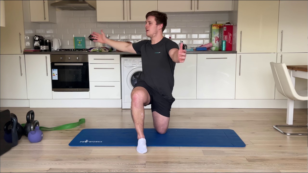 Kneeling Thoracic Rotation W/breathing - YouTube