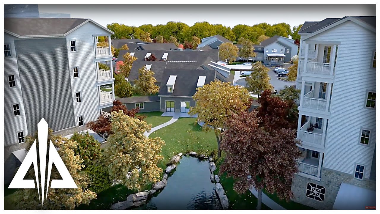 Senior Community Campus Virtual Tour | Trinity Animation - YouTube