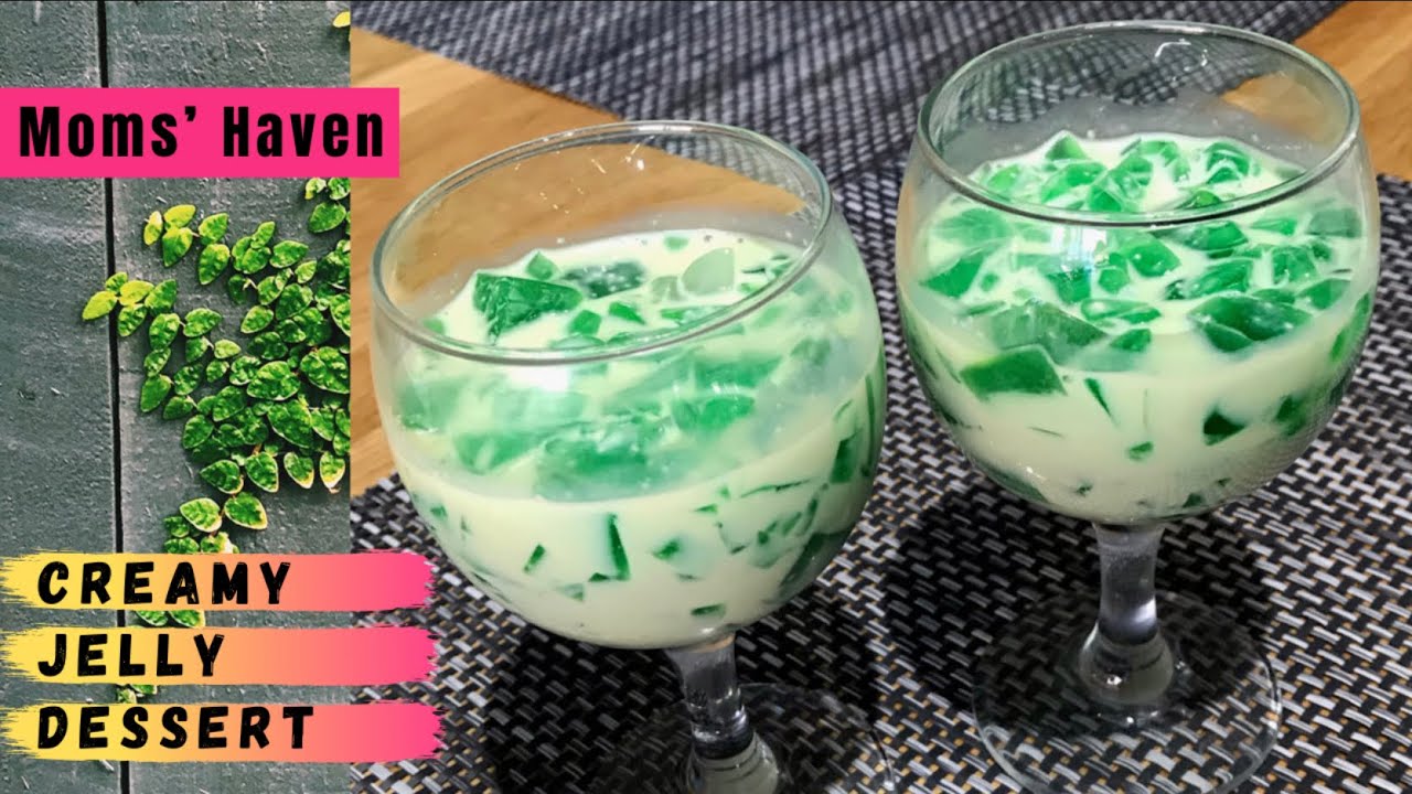 BUKO PANDAN RECIPE WITHOUT BUKO | CREAMY JELLY DESSERT | MOMS’ HAVEN ...