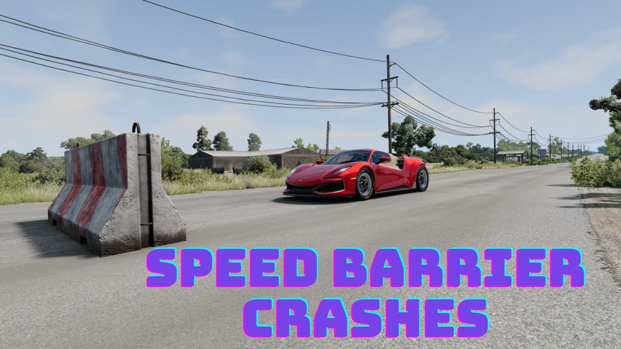 Speed Barrier Crashes - YouTube