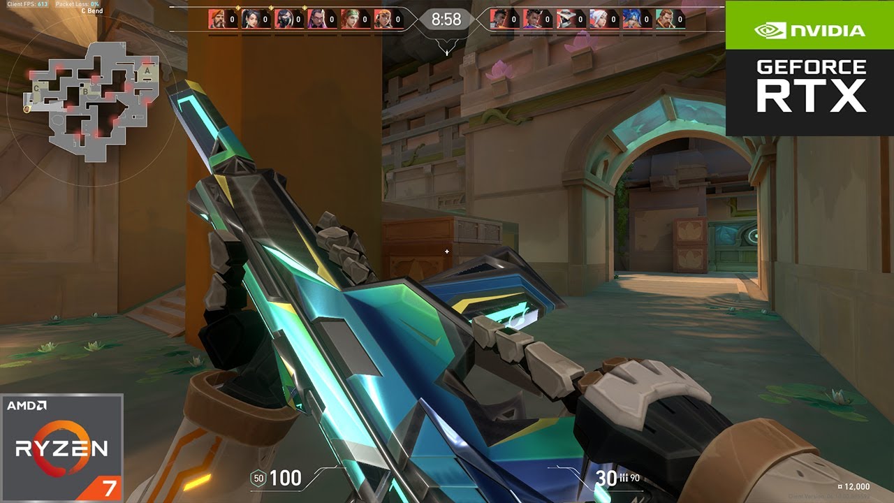 VALORANT : RTX 3060 12 GB + Ryzen 5700X : LOW (MEDIUM TEXTURE) MSAA 4X ...