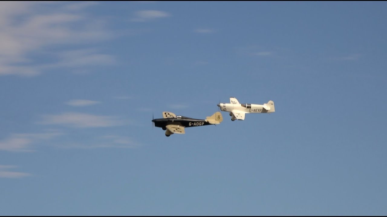 1930s Racing Planes - Miles Hawk Speed Six & Percival Mew Gull - YouTube