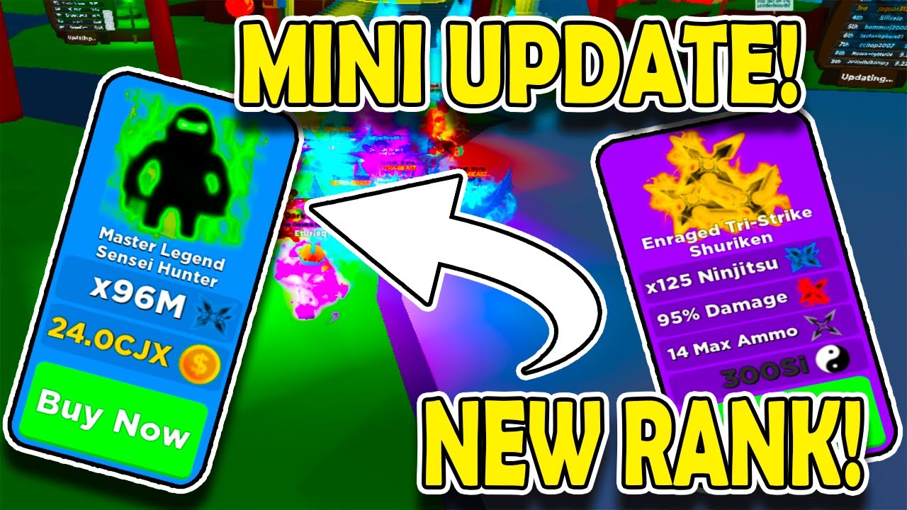 😱 I GOT THE *NEW* RANK! AND 3-SHURIKENS! 😱 IN THE *NEW* NINJA LEGENDS ...