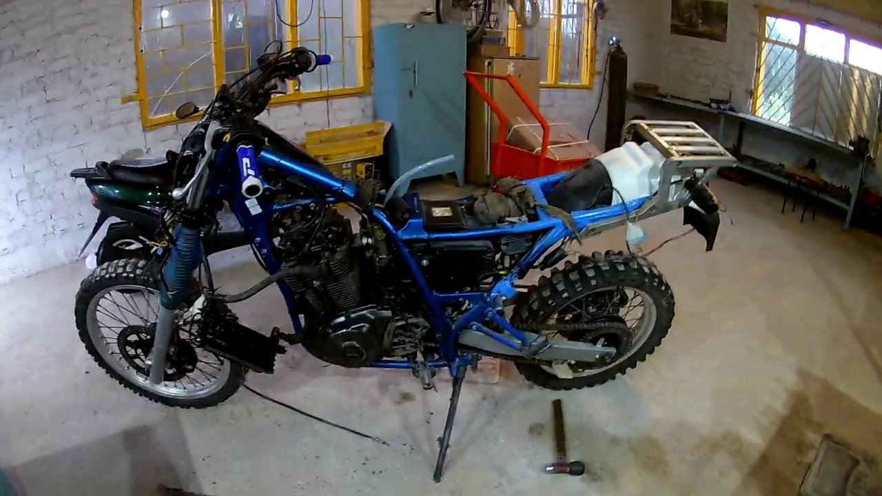 Первый запуск после сборки SUZUKI DR650 Dakar - YouTube