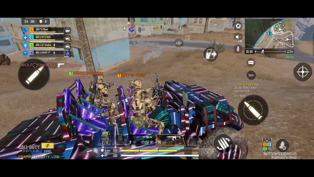 Battery (Ground Comms) Squad gameplay - Call of duty mobile BR - YouTube