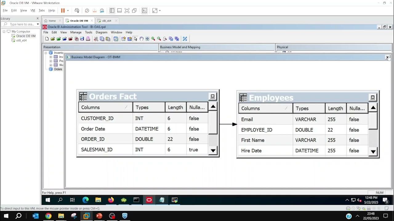 Creating Oracle BI Repository RPD #OAS 7 - Presentation Layer and Create a new Subject Area ...