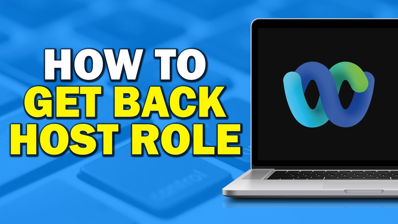 How To Get Back Host Role in Webex Cisco (Easiest Way) - YouTube