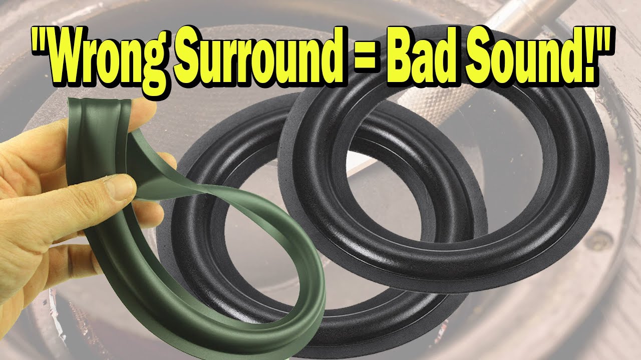 How Changing a Speaker's Cone or Surround rubber Affects Sound Quality ...