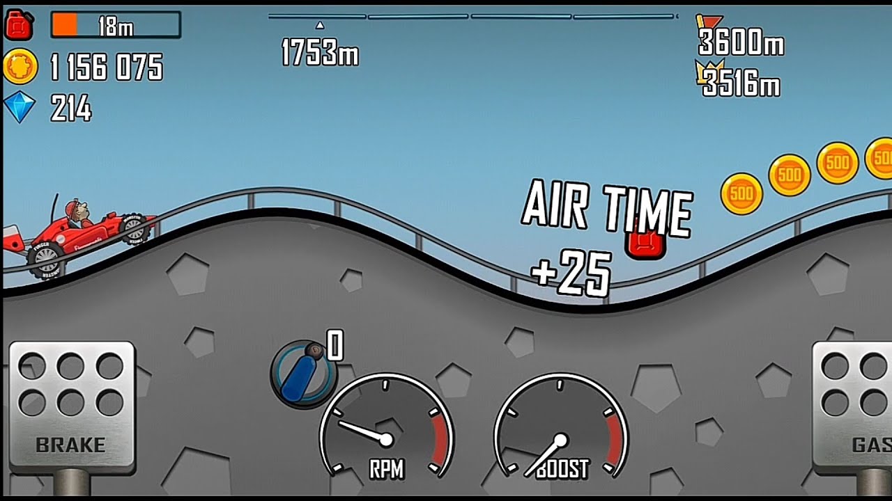 Playing Hill Climb Racing with Crazy Mods and Customizations ...