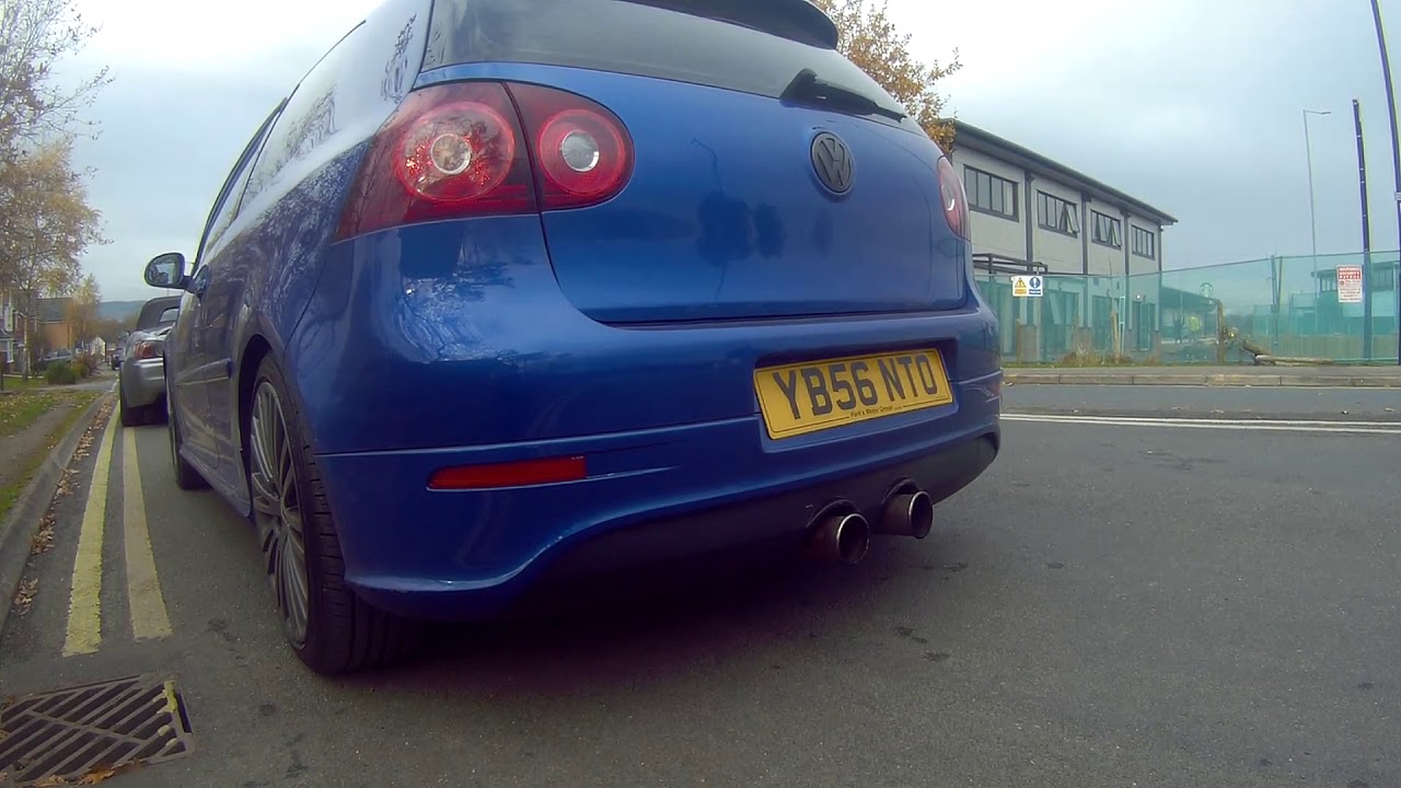 Vw Golf R32 Miltek exhaust - YouTube