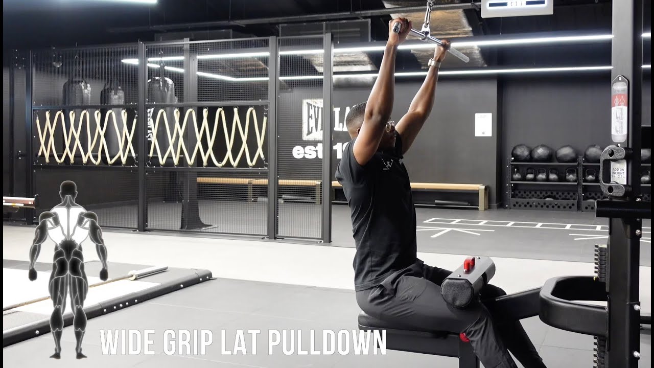 How to Do a Wide Grip Lat Pulldown | Exercise Tutorial - YouTube