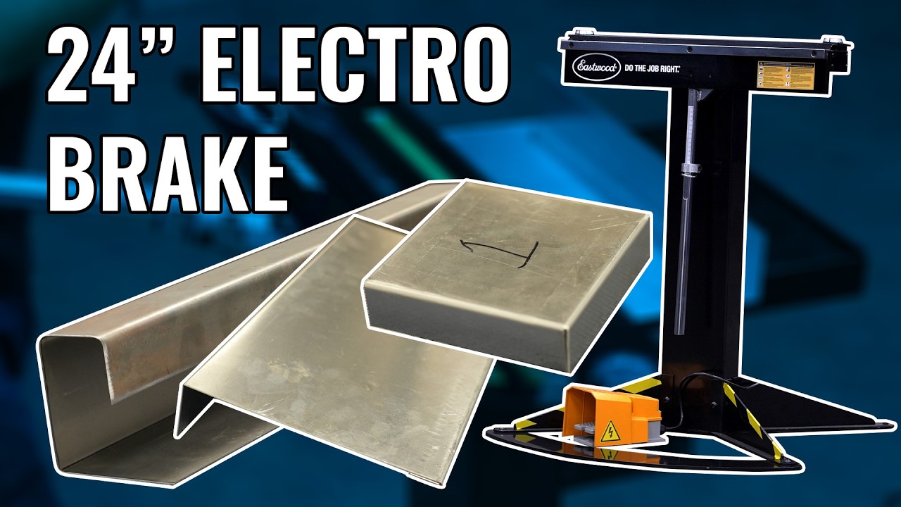 24" Electro-Brake - How to Fabricate with Magnetic Sheet Metal Brake at Home - YouTube