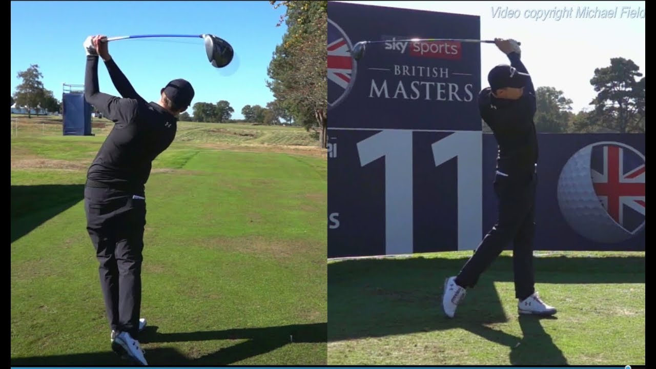 Matt Fitzpatrick Golf Swing Driver (face-on & DTL), Sky Sports British ...