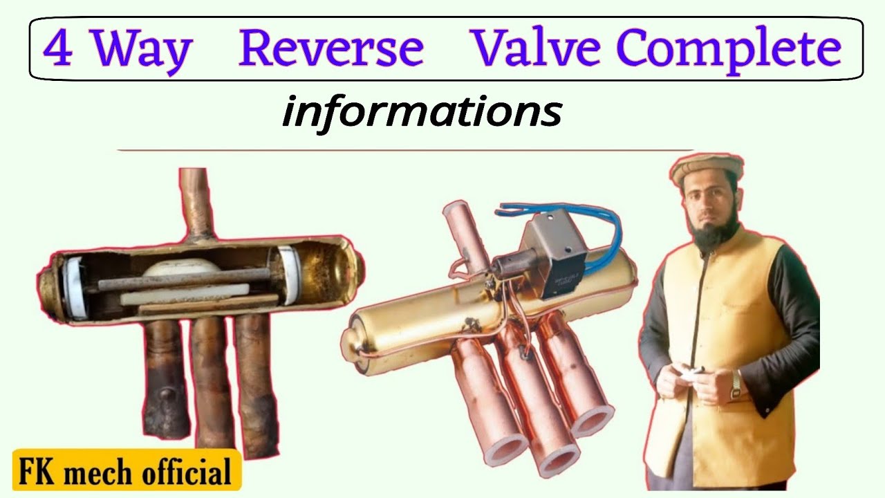 4 Way Reverse Valve Information || 4 Way Solenoid Valve in Split AC ...
