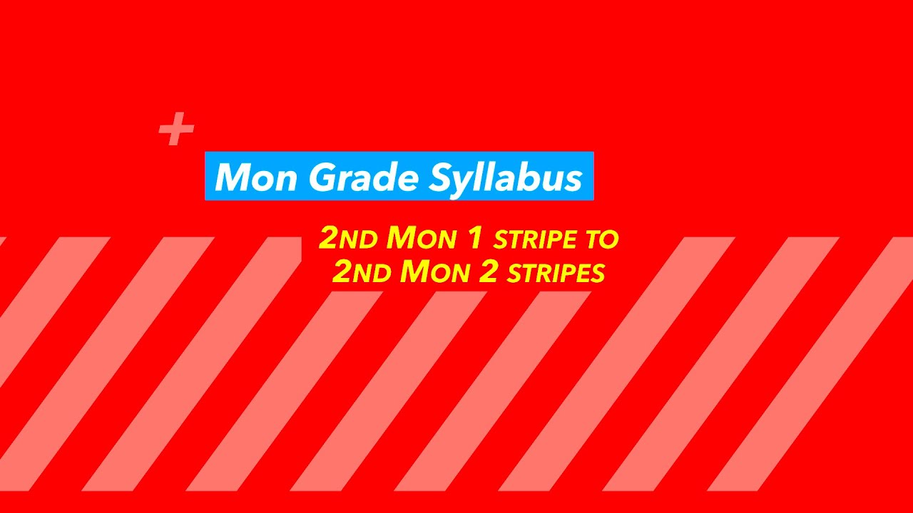 2nd Mon 1 Stripe to 2 Mon 2 Stripes - YouTube