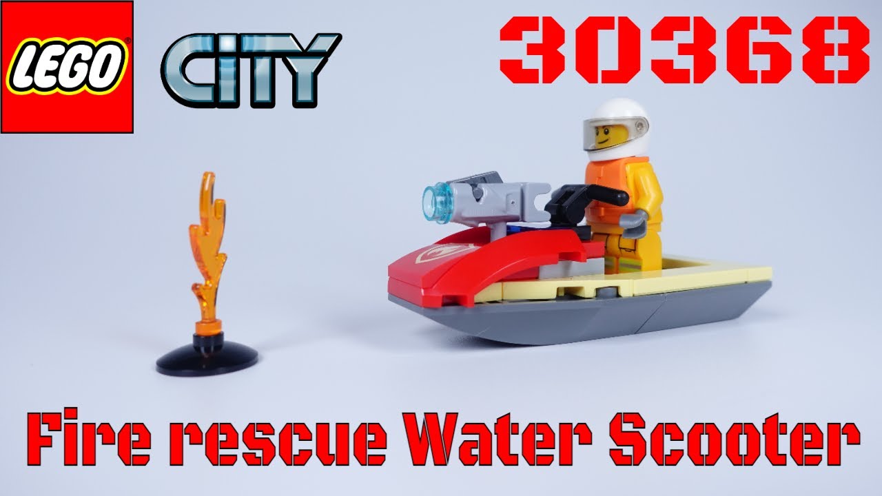 Lego City 30368 - Fire Rescue Water Scooter - YouTube
