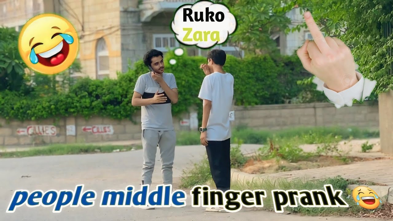 [People middle finger prank 😂]Prank in Pakistan Owee Fun - YouTube