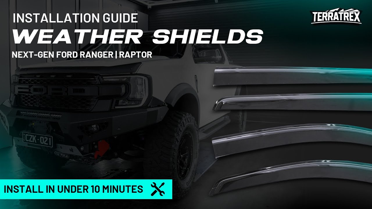 Next-Gen Ranger/Raptor Weather Shields: Easy Installation Guide! - YouTube
