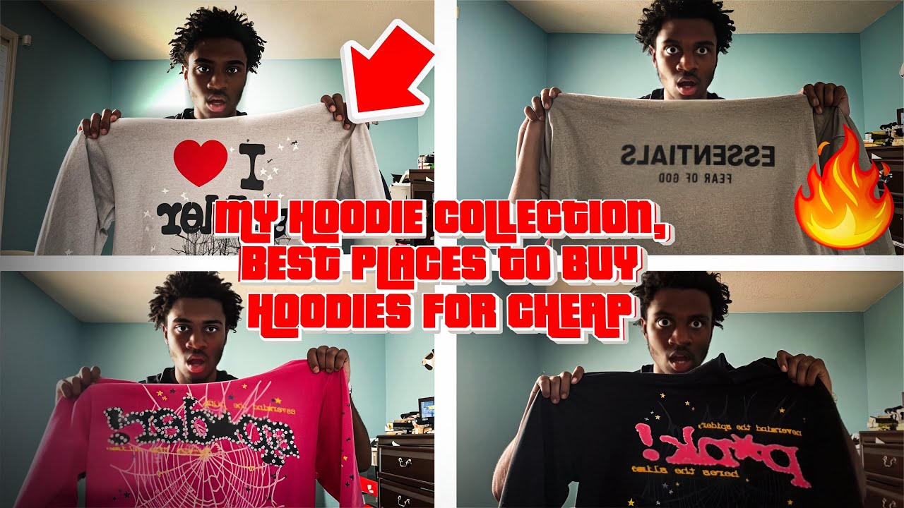 MY HOODIE COLLECTION, BEST PLACES TO BUY HOODIES FOR CHEAP😱🔥 - YouTube
