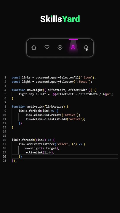 CSS Navigation bar #skillsyard - YouTube