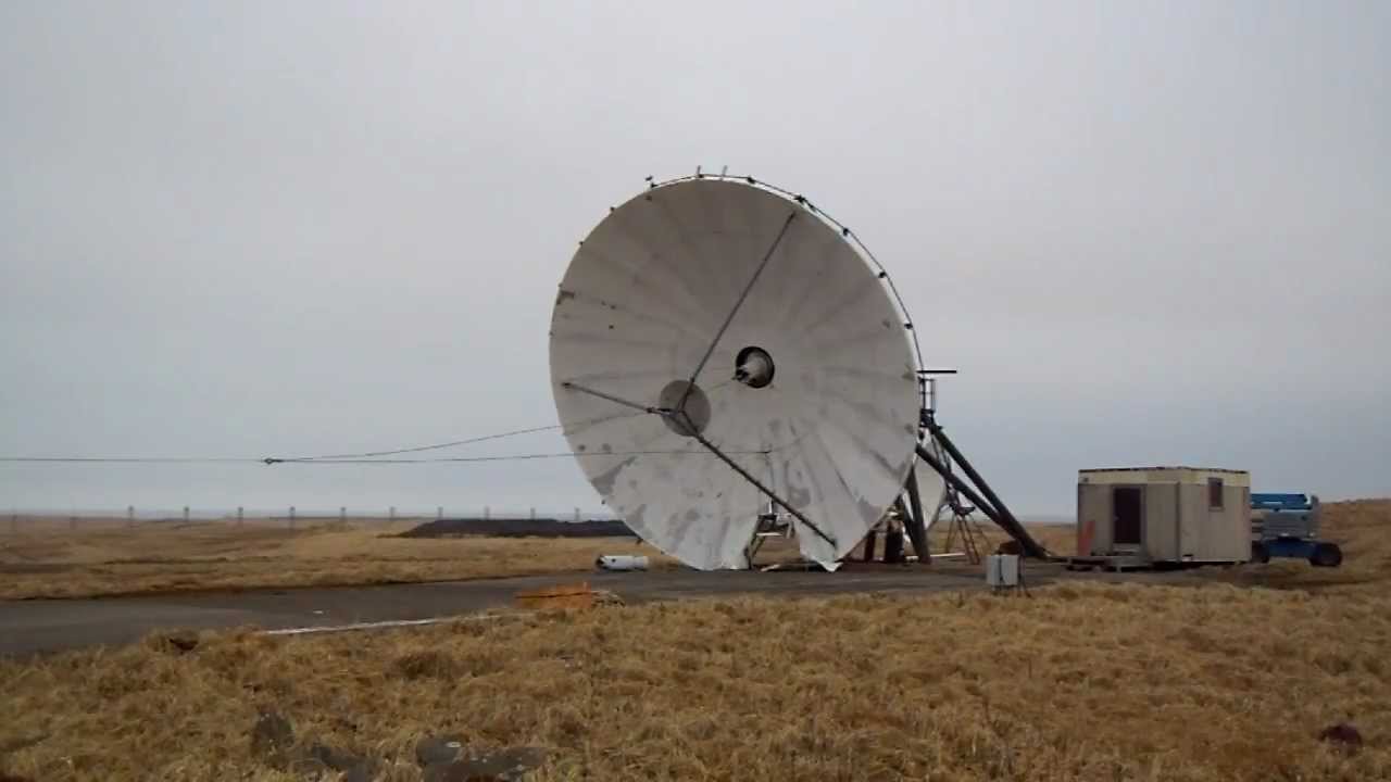 How To Remove A 13 Meter Dish - YouTube