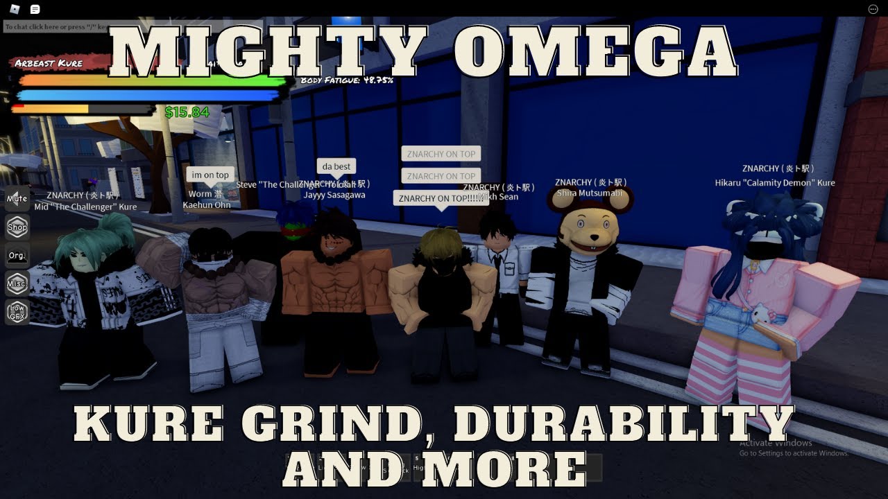 Mighty Omega Kure Grind Livestream (Durability, Stamina etc.) - YouTube