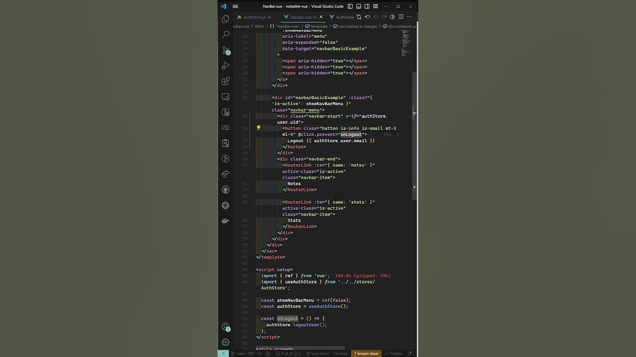 Logout the user using firebase auth api #vue3 #vue #compositionapi #leelawebdev - YouTube