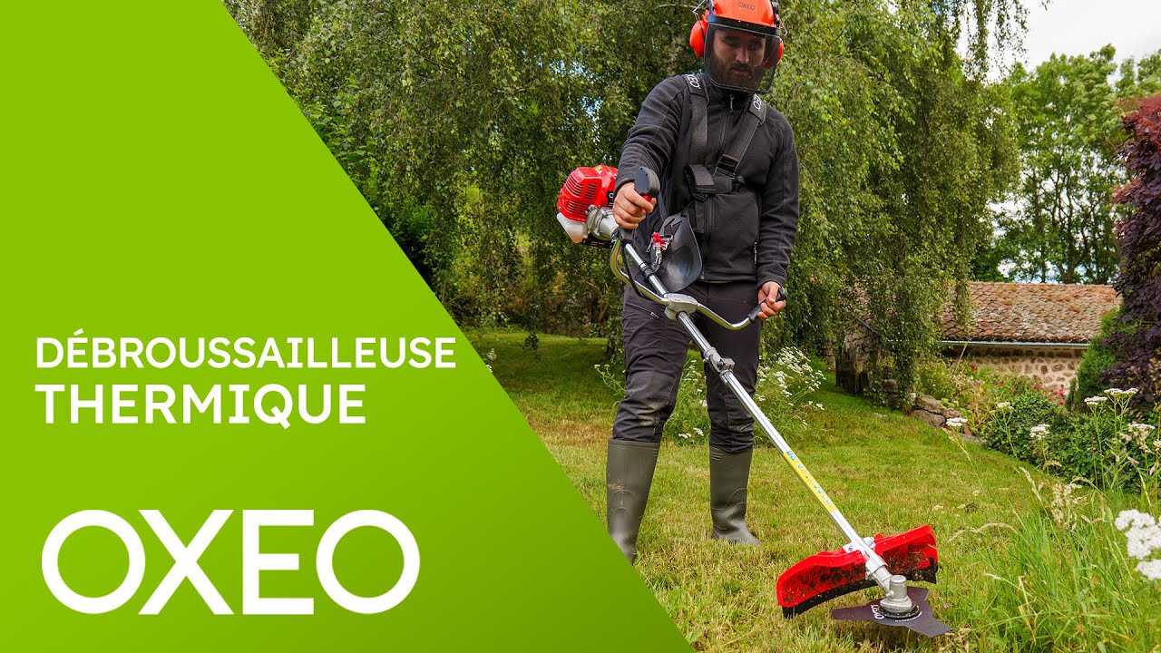 Débroussailleuse thermique OXEO - YouTube