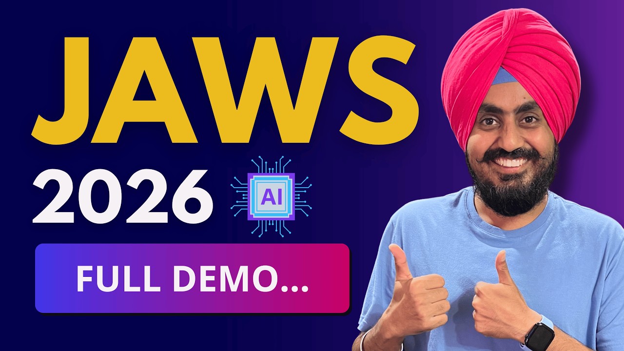 JAWS 2026 Full Screen Reader Demo: What’s New, AI Features & Real Page ...