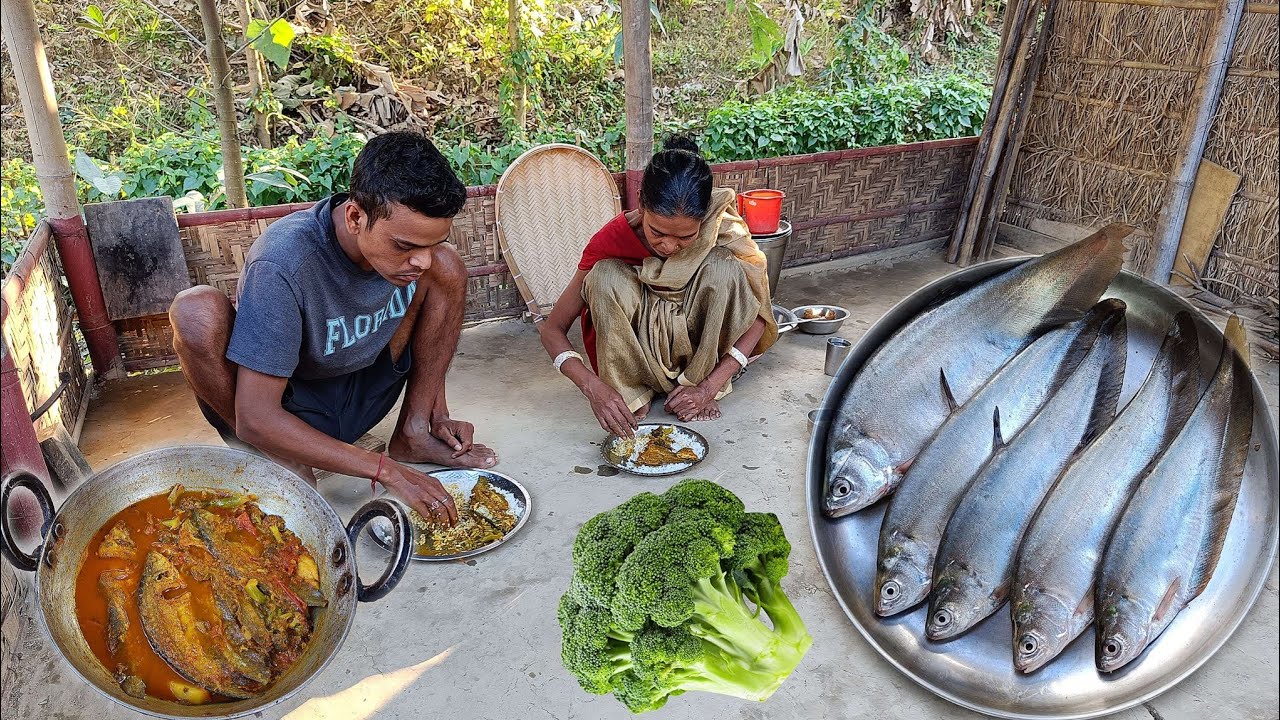 RIVER FOLI FISH Curry With GREEN CAULIFLOWER | Rustic Fish Recipe ...